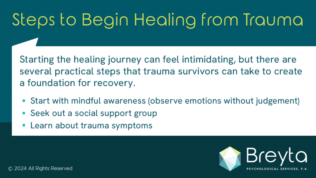 Healing From Trauma | Breyta Psychological Services
